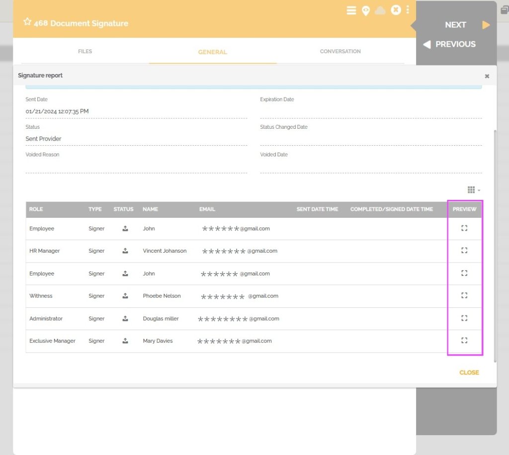 DocuSign dans HEFLO