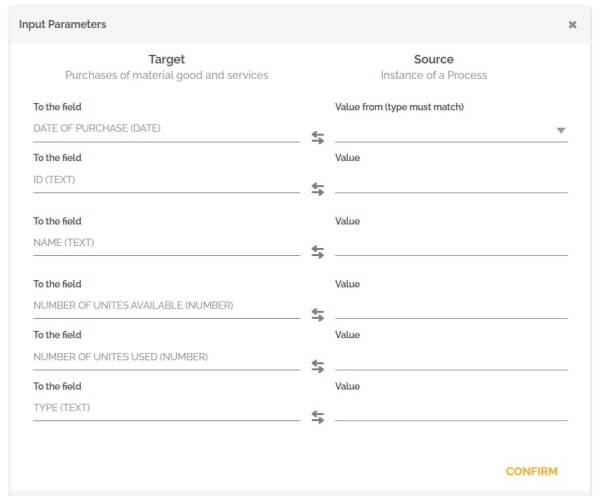 Update a record by running a process