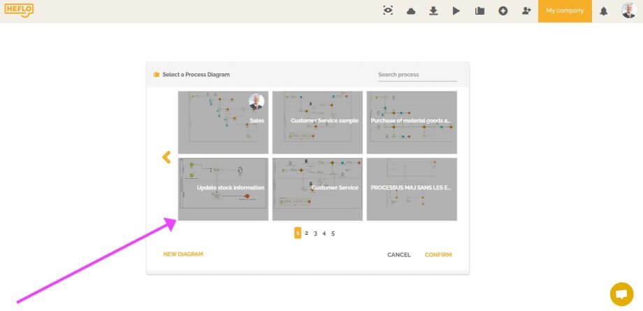 Update a record by running a process