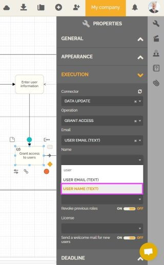 Use a BPMN 2.0 process to create and update your users and licenses in ...