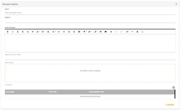 Creating email templates and attachments