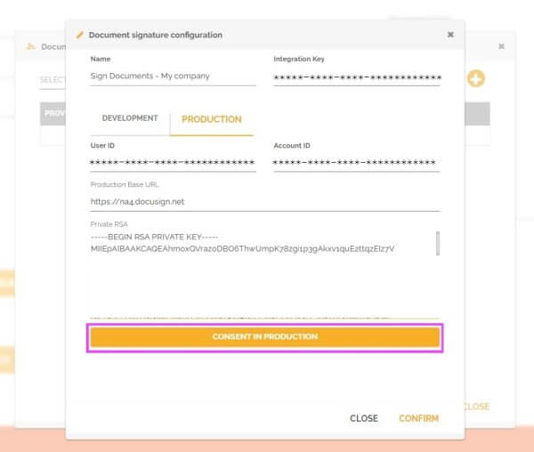 Configure DocuSign integration
