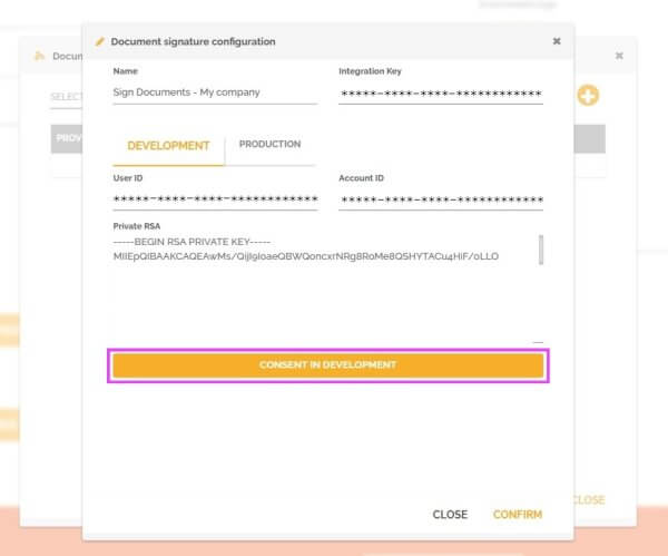 Configure DocuSign integration
