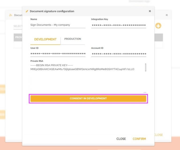 Configure DocuSign integration