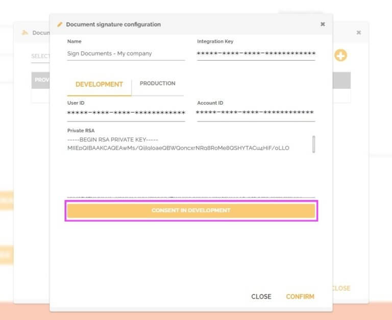 Configure DocuSign integration