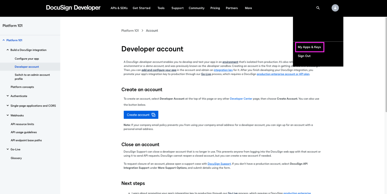Configure DocuSign integration