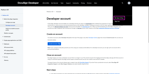 Configure DocuSign integration