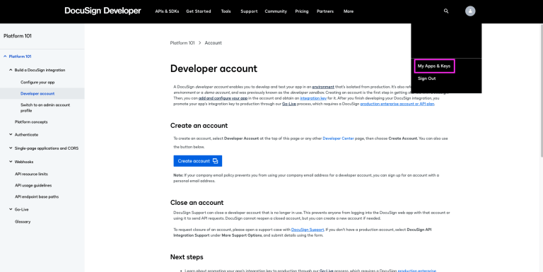 Configure DocuSign integration