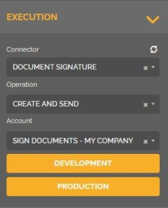 Send a DocuSign document template to sign