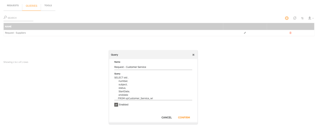 Export custom queries